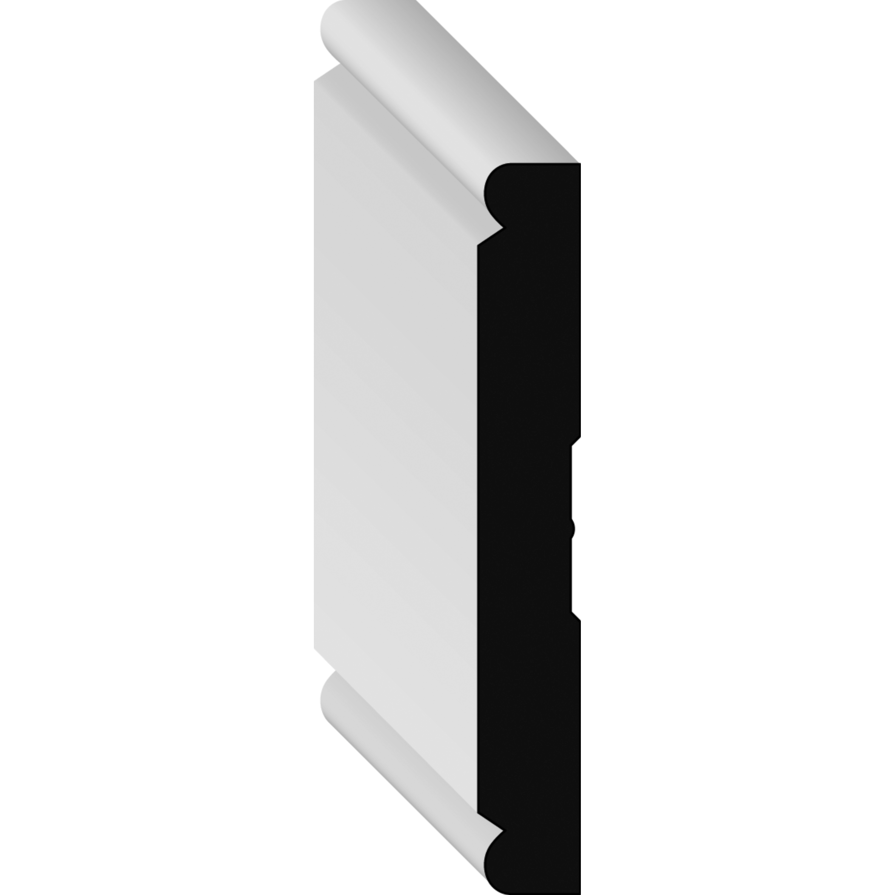 5/8" x 4-1/2" x 16' Primed Fingerjoint Pine Panel Strips/Mullion Casing ...