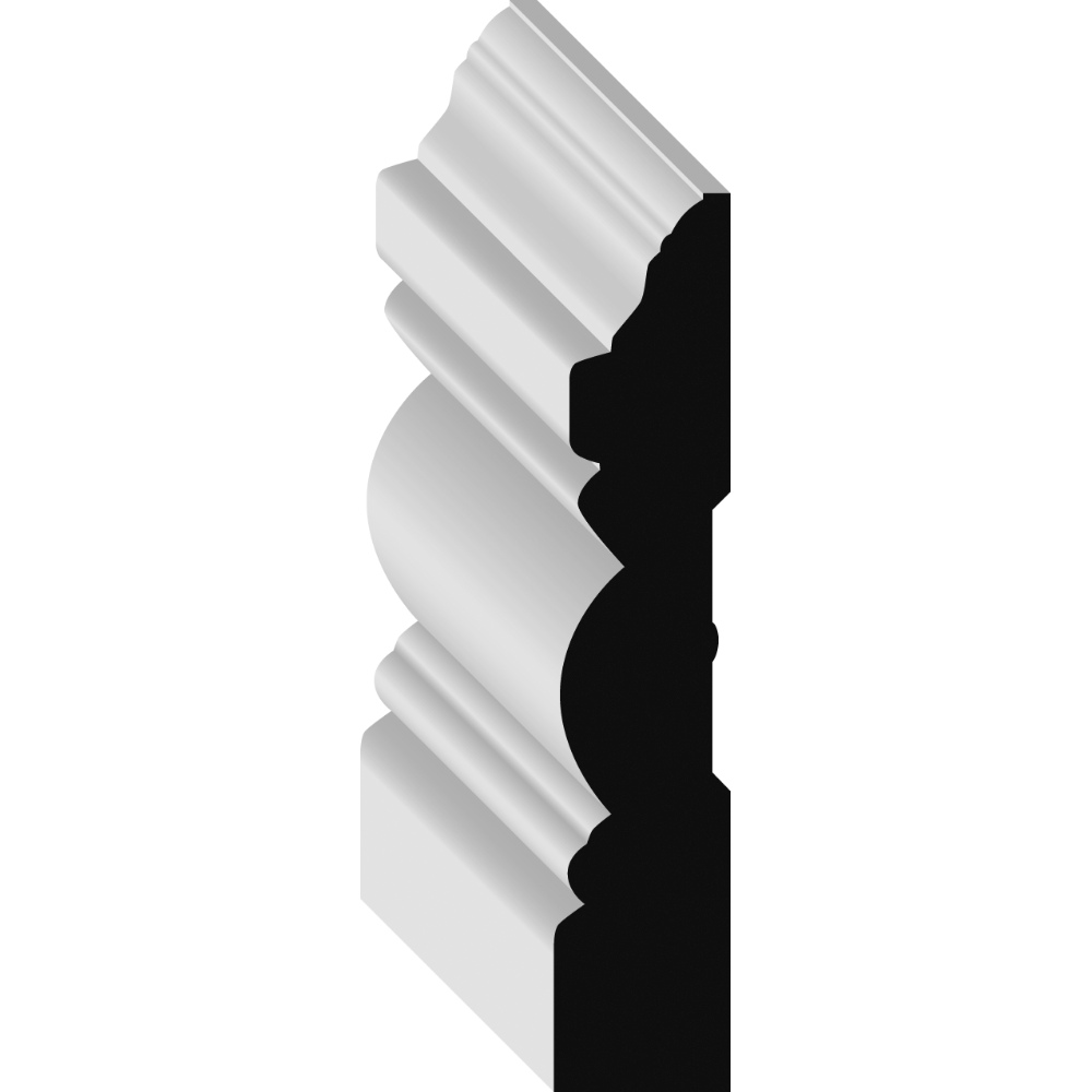 11/16" x 3-1/2" x 17' Primed Fingerjoint Pine Casing - 1394438