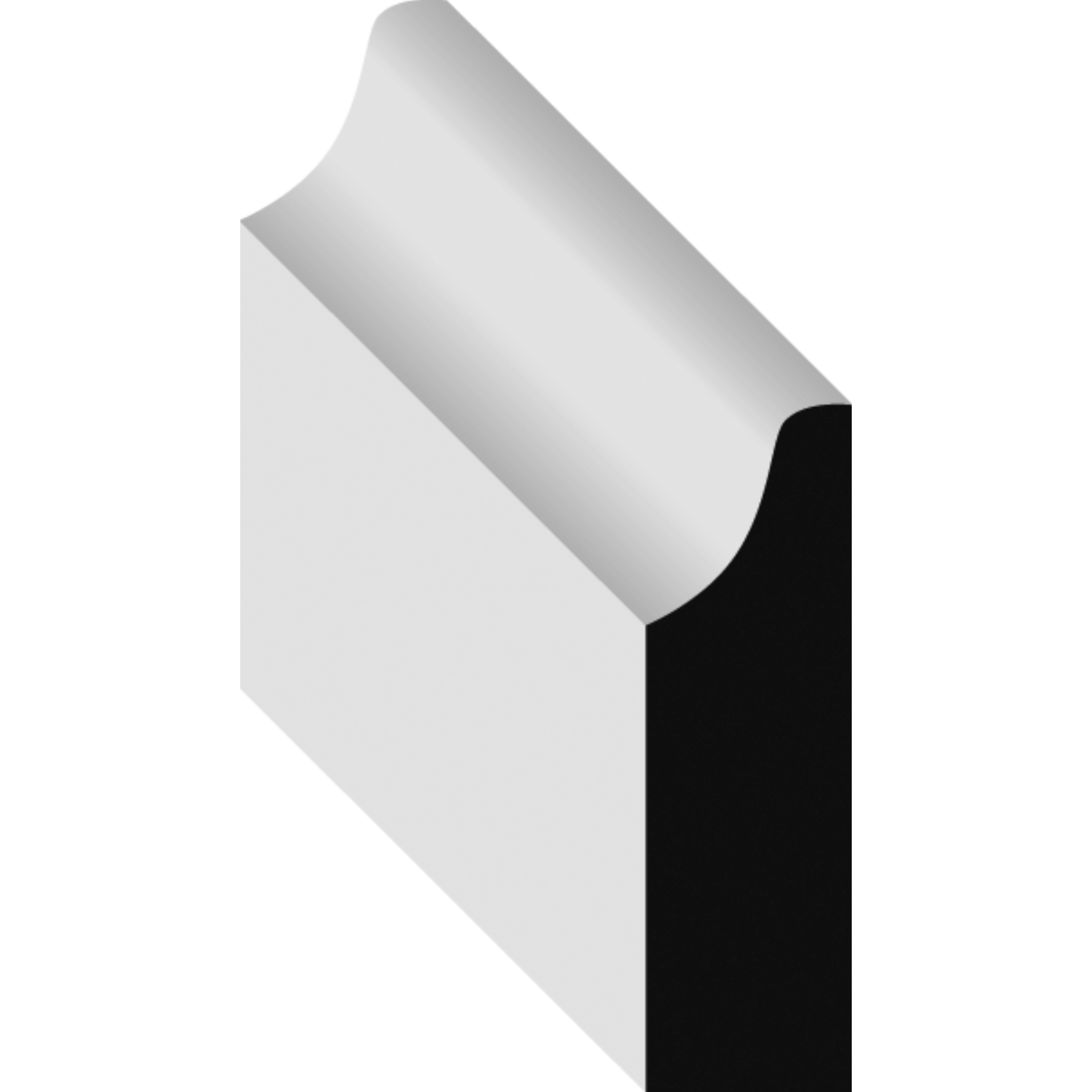 7/16" x 1-1/4" x 07' Primed MDF Stop - 1448020