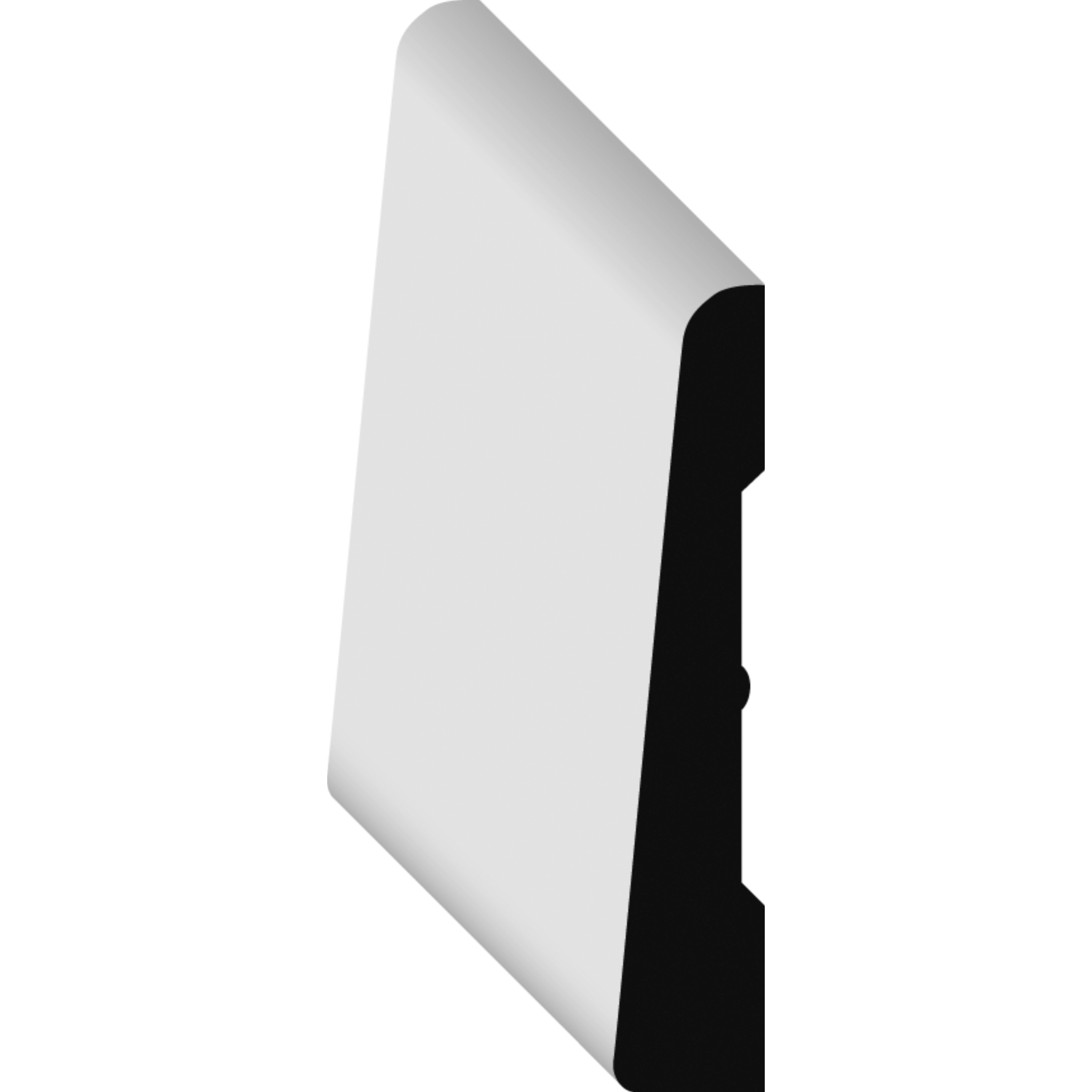 3/8" x 2-1/8" x 07' White PVC Casing - 1448609