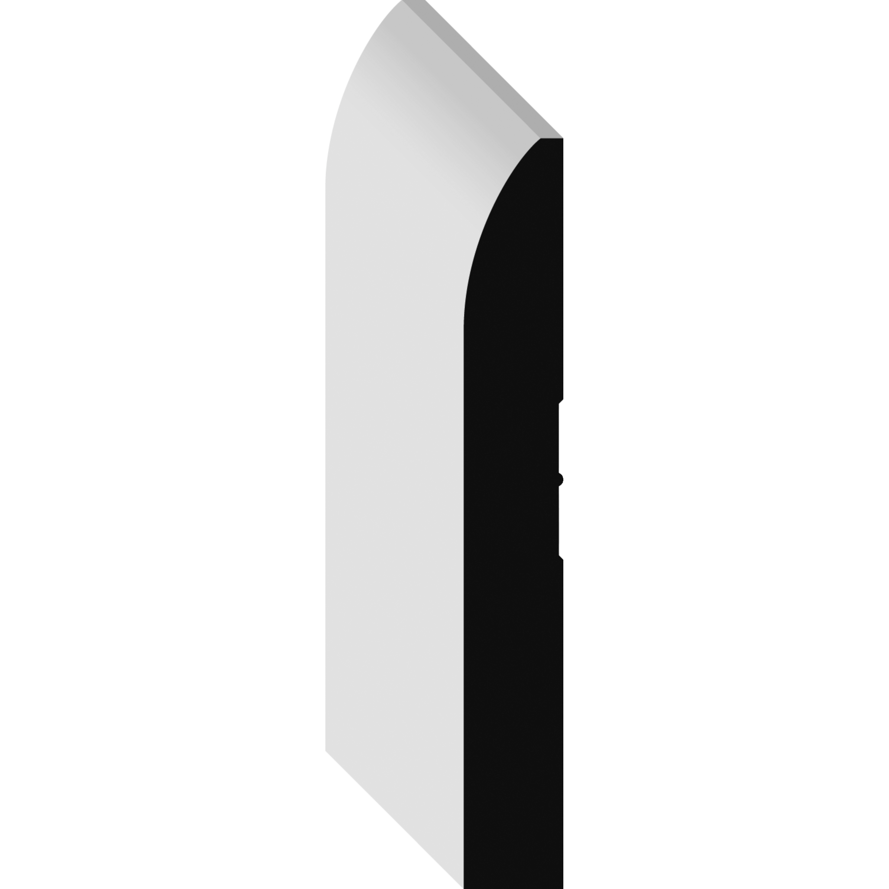 9/16" x 4-1/4" Natural Pine Baseboard - 1462306