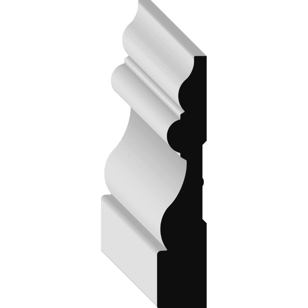 11/16" x 3-1/2" x 16' Primed MDF Casing - 1462405