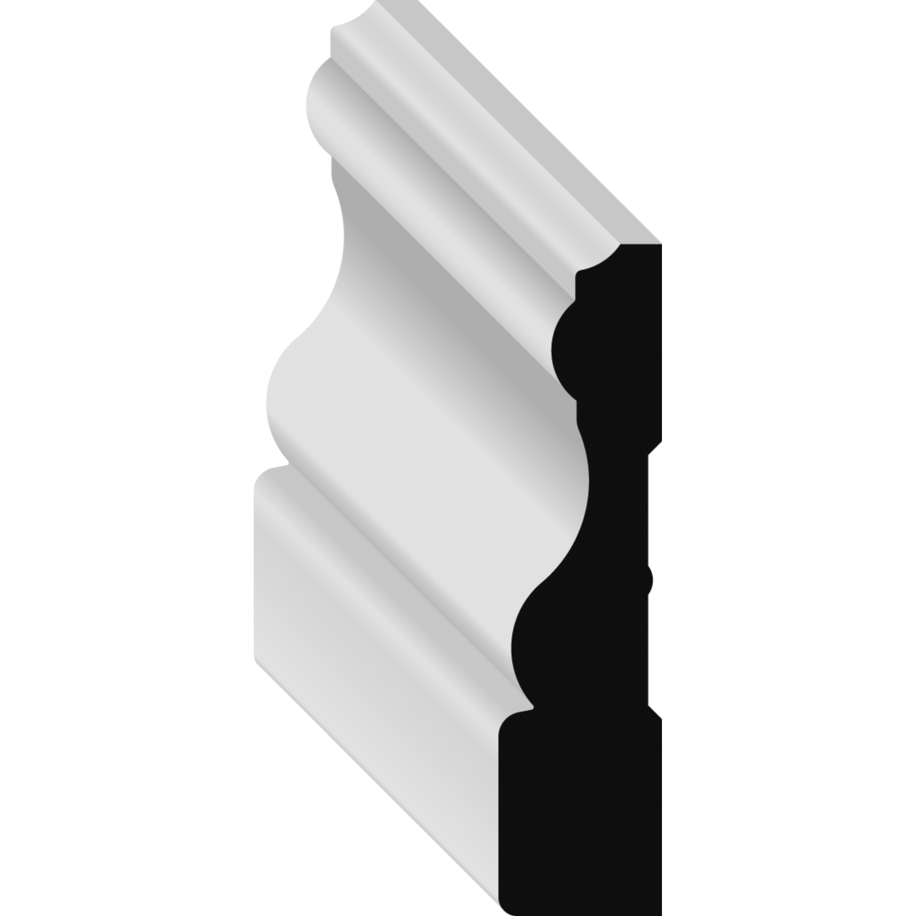 11/16" x 2-3/4" x 15' Primed Fingerjoint Pine Casing - 1484835