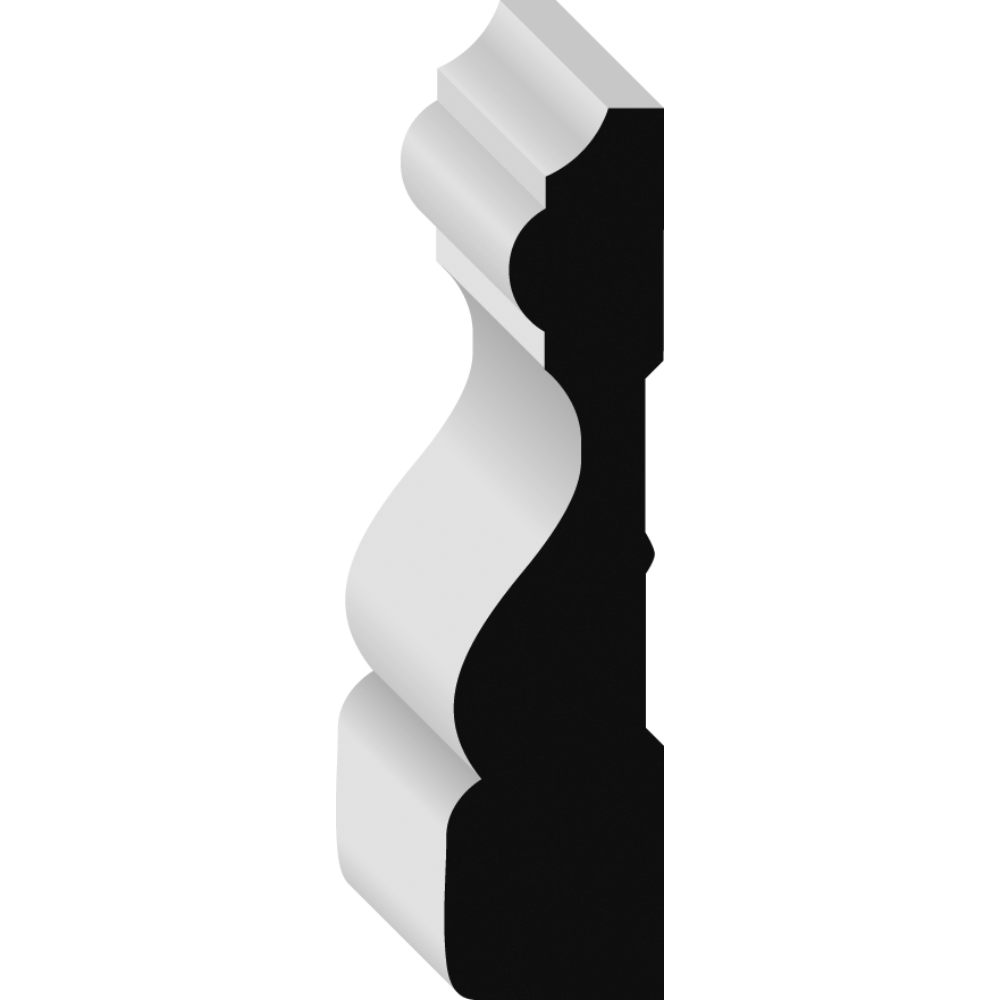 9/16" x 2-3/16" x 14' Primed Fingerjoint Pine Casing - 1484101