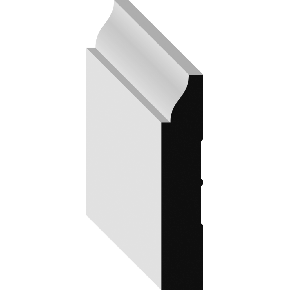 13 32 X 3 X 16 Natural Fingerjoint Pine Baseboard 1522137