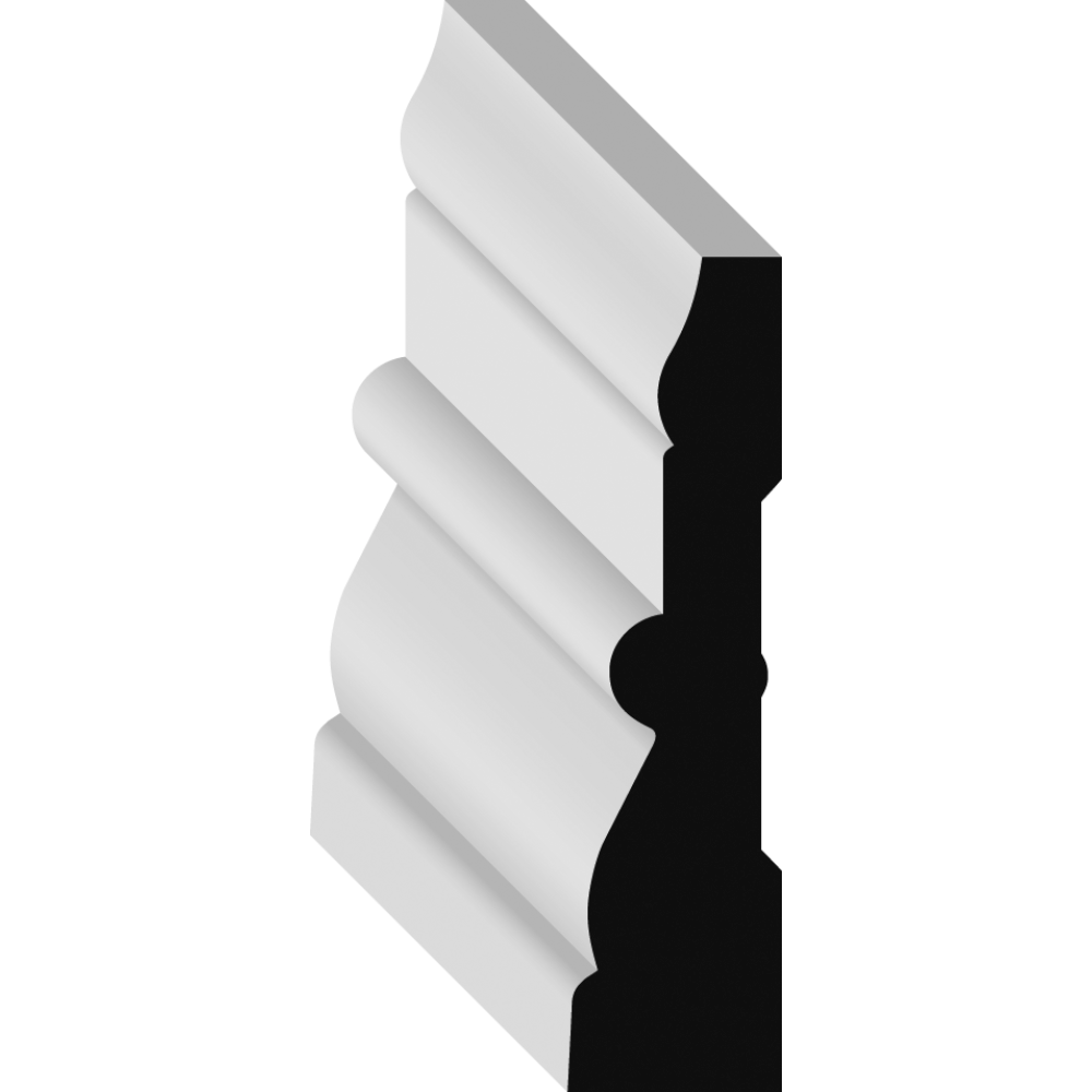 5/8" x 2-7/16" x 170" Primed Fingerjoint Pine Casing - 1567142