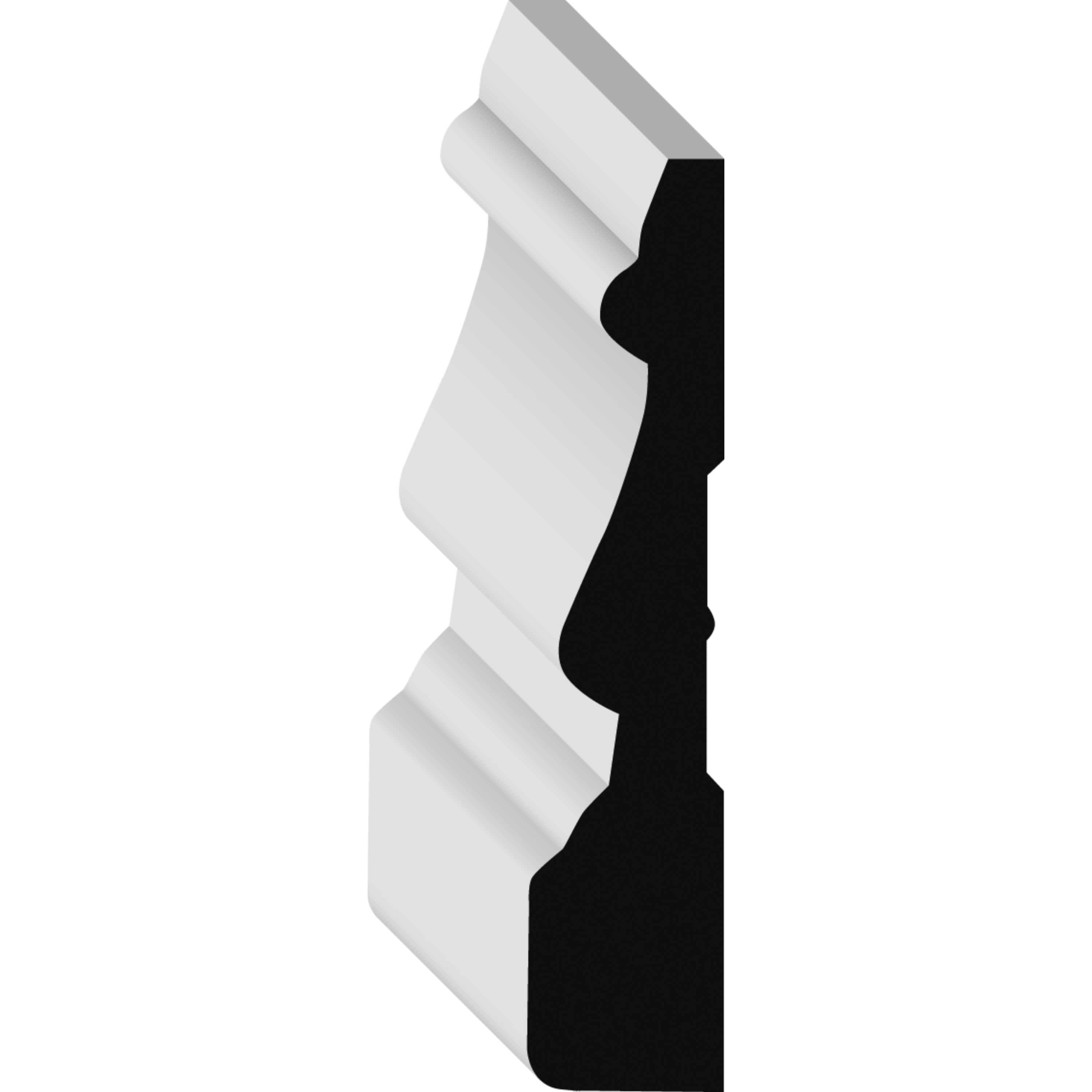 11/16" x 3-1/4" x 16' Natural Fingerjoint Pine Casing - 1577973