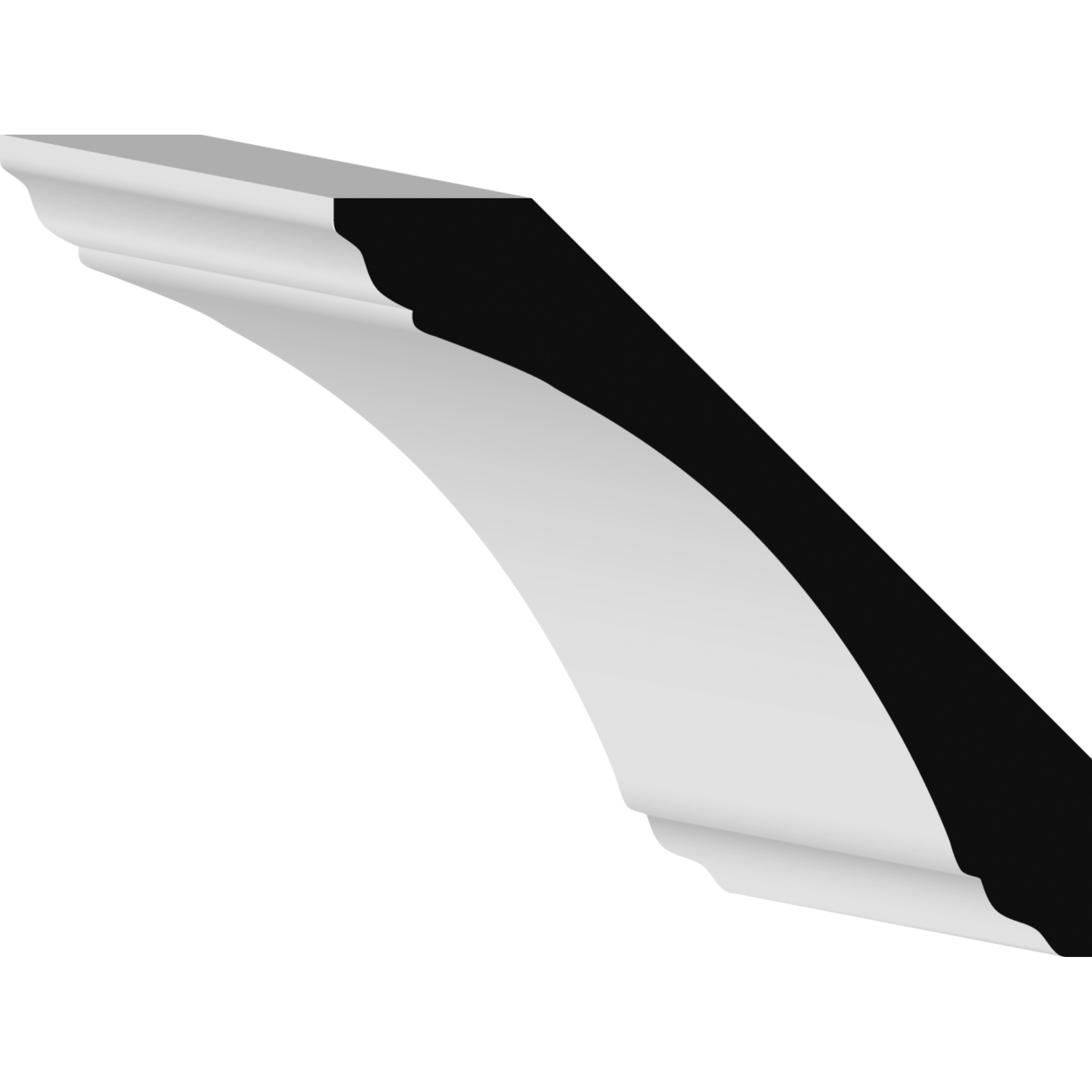 11/16" x 4-1/4" x 16' Primed MDF Crown - 1328500