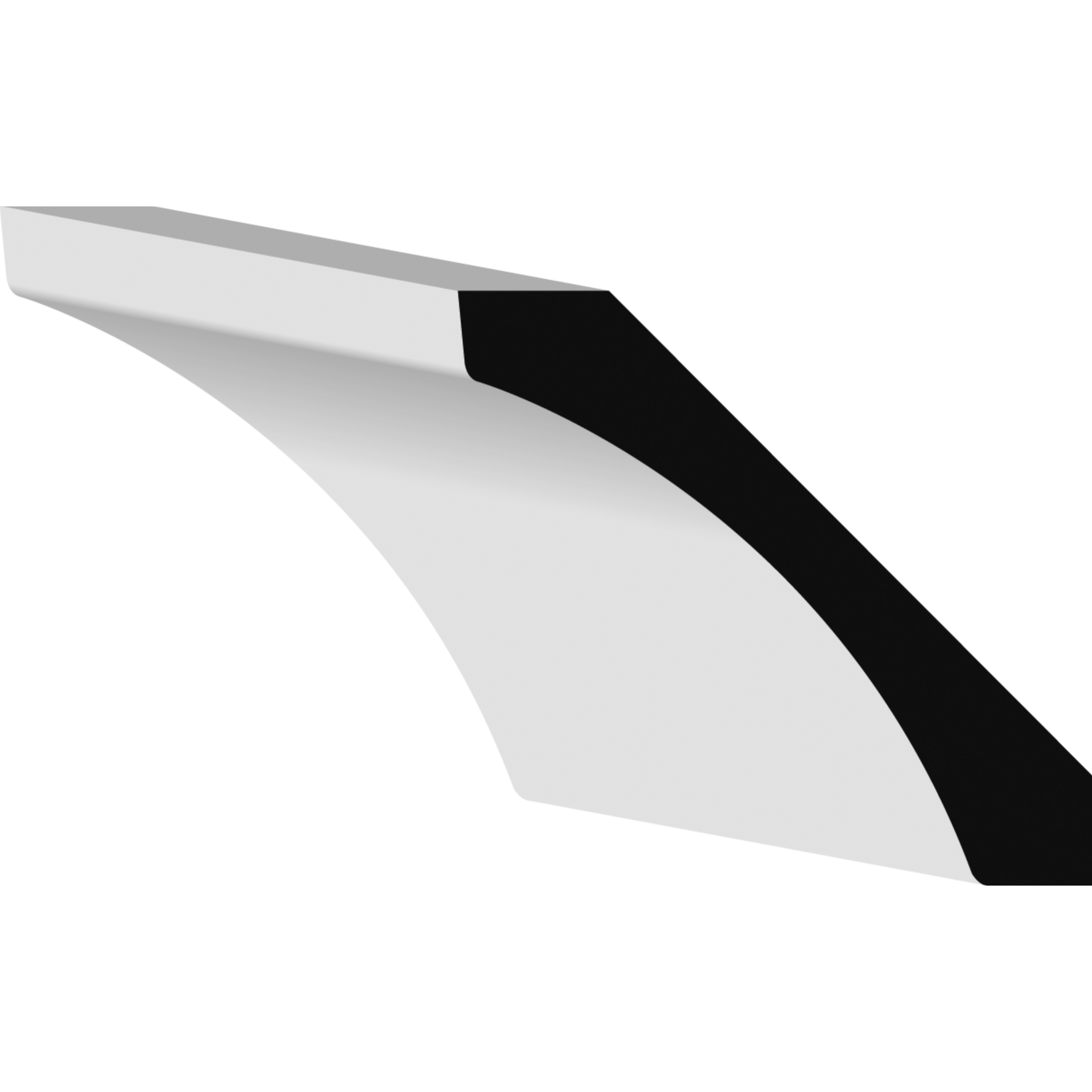 9/16" x 3-1/4" x 16' Primed Ultralite MDF Cove - 1626237