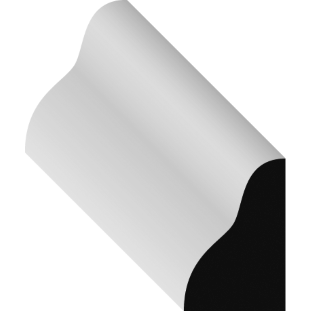 1/2" x 3/4" x 16' Primed Fingerjoint Pine Base Shoe - 1626491