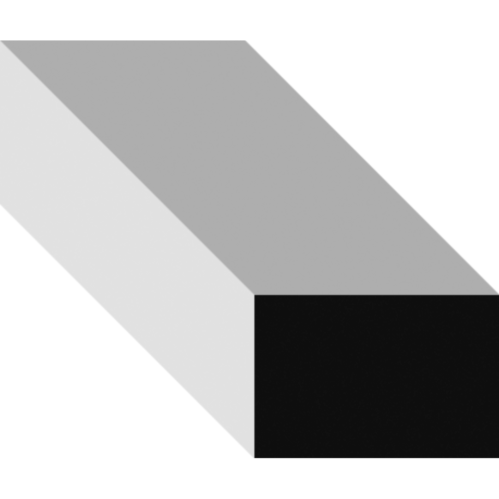 1/2" x 3/4" Primed Fingerjoint Pine Parting Stop - 1626507