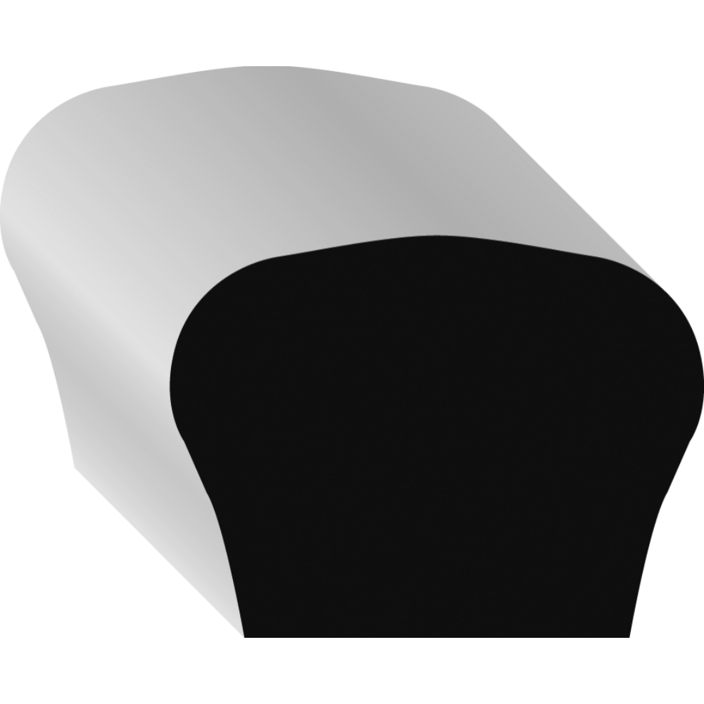 1-1/4" x 2-1/4" x 17' Natural Fingerjoint Pine Hand Rail - 1382676