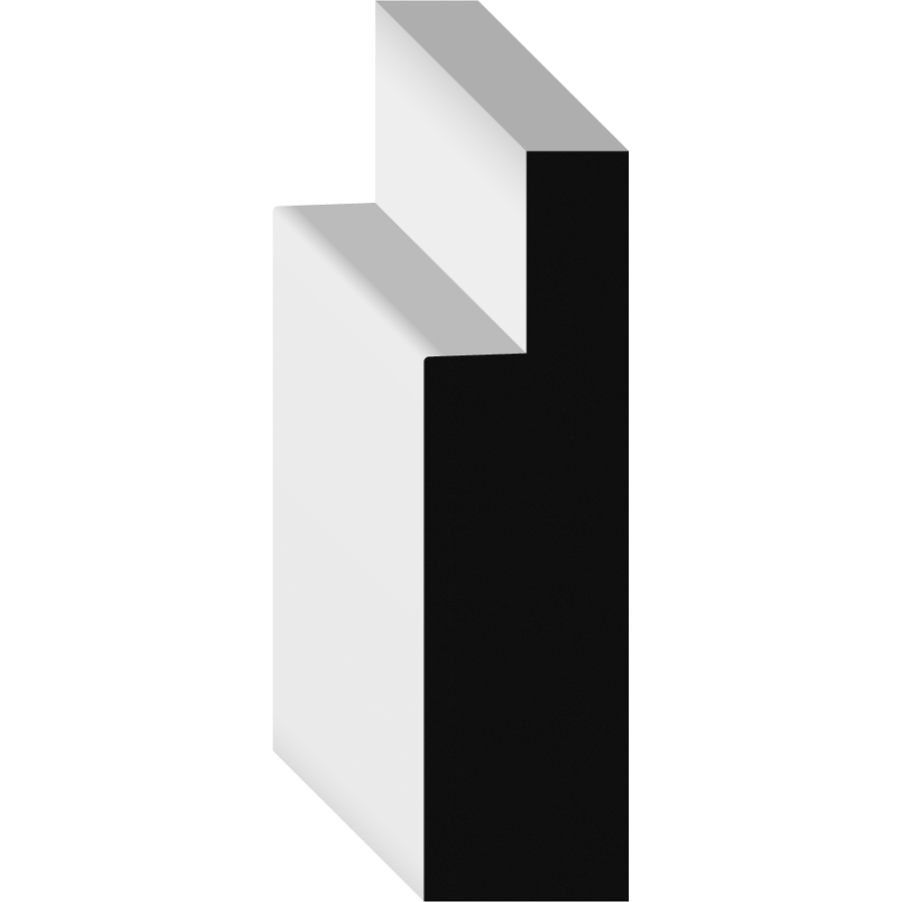 3/4" x 2-3/4" x 17' Primed MDF Casing - 1693272